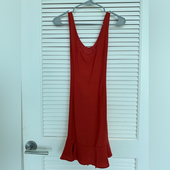Dresses | Red Orange Dress | Poshmark